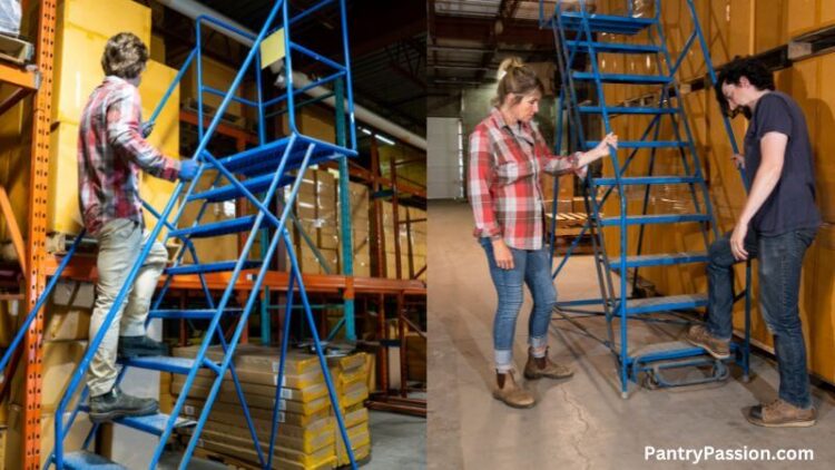 Adding a Library Ladder to Your Home - Pantry Passion