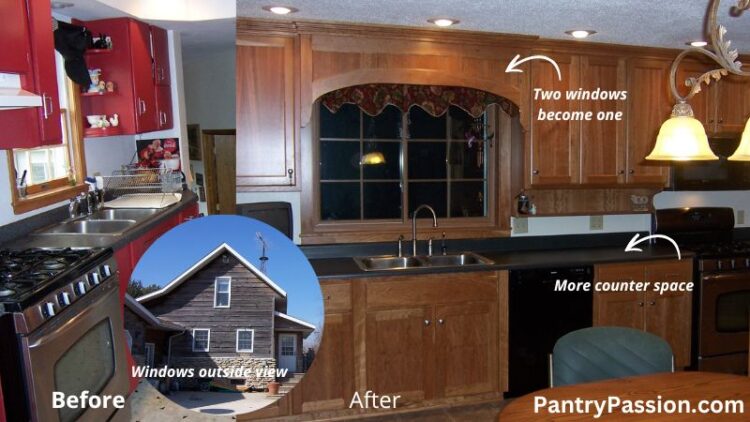 A Small Kitchen Gets a Mega Island - Pantry Passion