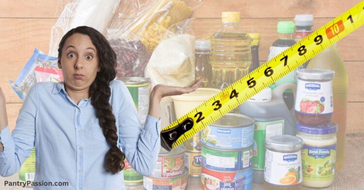 Plan a Pantry Shelf: Food Size Charts - Pantry Passion